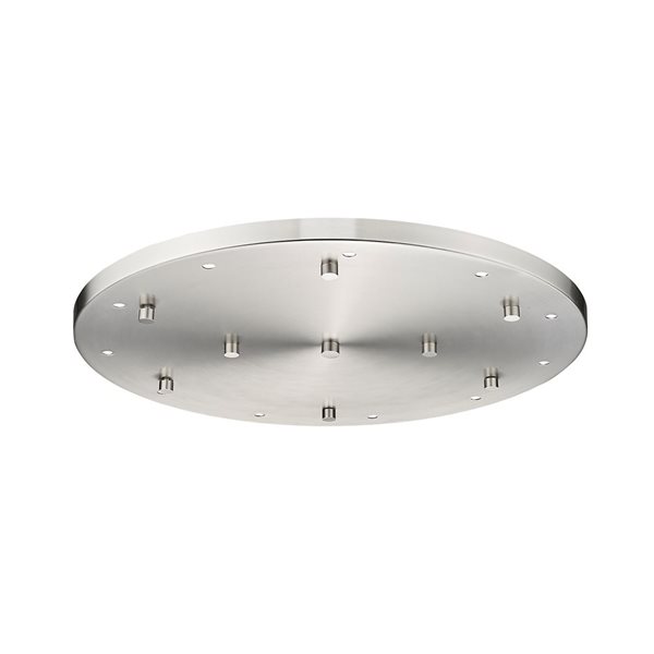 Z-Lite Multi Point Canopy 24-in Brushed Nickel 11-Light Ceiling Plate ...