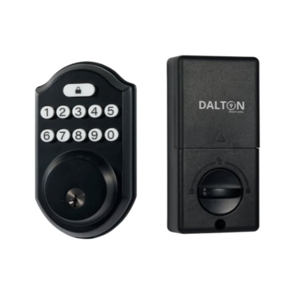 DALTON SMART LOCKS Dalton Smart Lock Electronic Lock with Key and Password, Black Z0620 | RONA