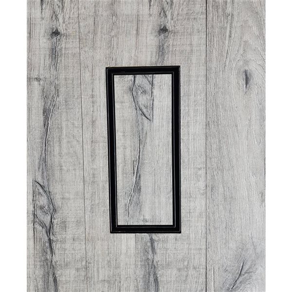 AlinO 4 x 10-in Height Adjustable Black Undermount Floor Insert Metal ...