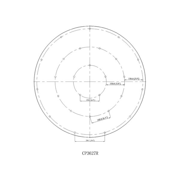 Z-Lite Multi Point Canopy 27-Light Ceiling Plate - Brushed Nickel ...