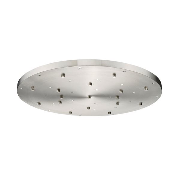 Z-Lite Multi Point Canopy 27-Light Ceiling Plate - Brushed Nickel ...