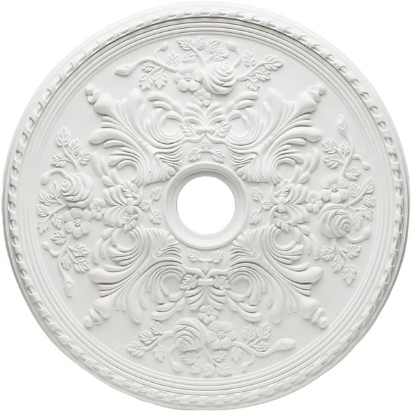 Médaillon de plafond 28 po Cape May de Westinghouse polyuréthane blanc ...