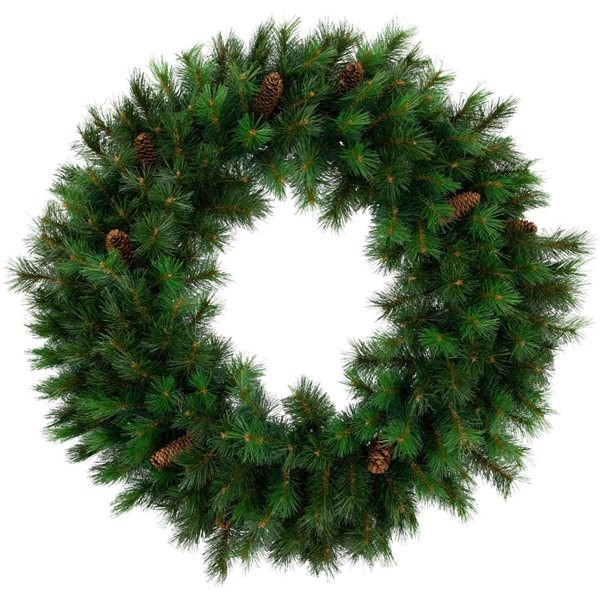 NORTHLIGHT Royal Oregon Pine Artificial Christmas Wreath 36-in Unlit ...