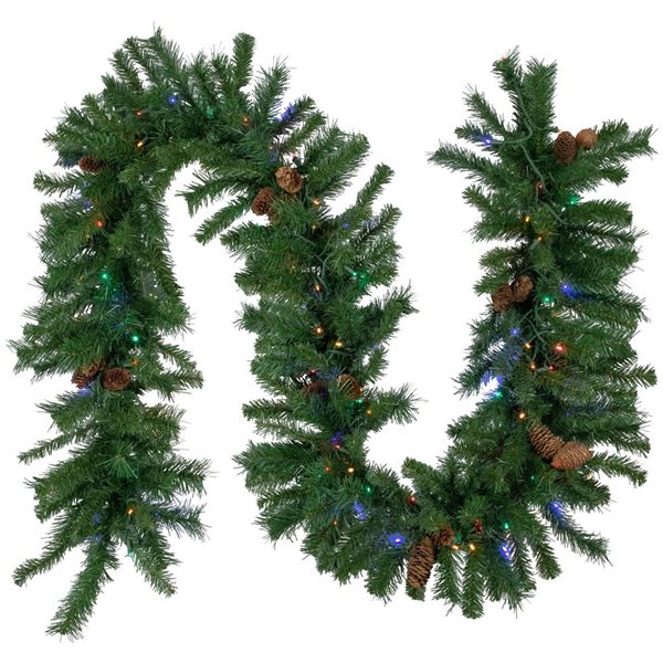 Northlight 9-ft x 16-in Pre-Lit Dakota Red Pine Artificial Christmas ...