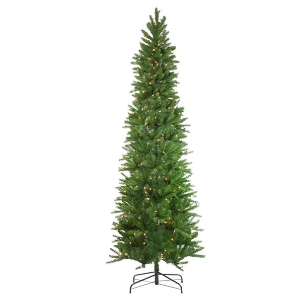 Northlight Real Touch 7.5-ft Pre-Lit Pencil Northwood Noble Fir ...