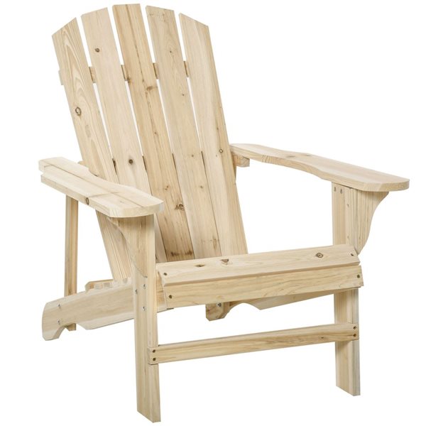 Chaise Adirondack Outsunny en bois 84B-496ND | RONA