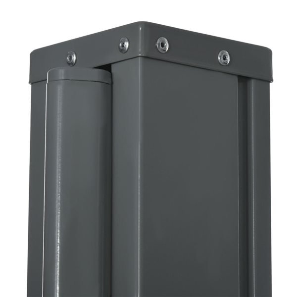 Outsunny 118 W x 79-in H Retractable Outdoor Privacy Screen - Blue 840 ...