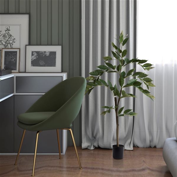 Vickerman 4-ft Potted Artificial Green Nandina Tree TB170848 | RONA