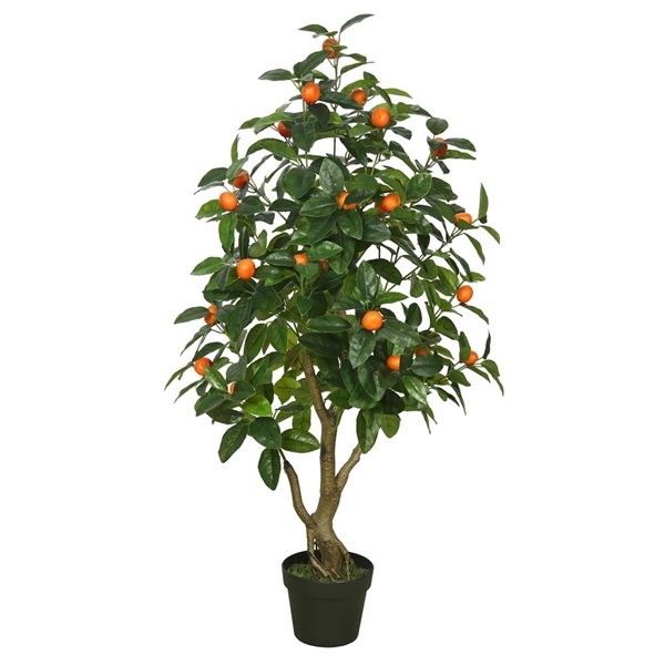 Vickerman 48-in Artificial Green and Orange Real Touch Orange Tree ...