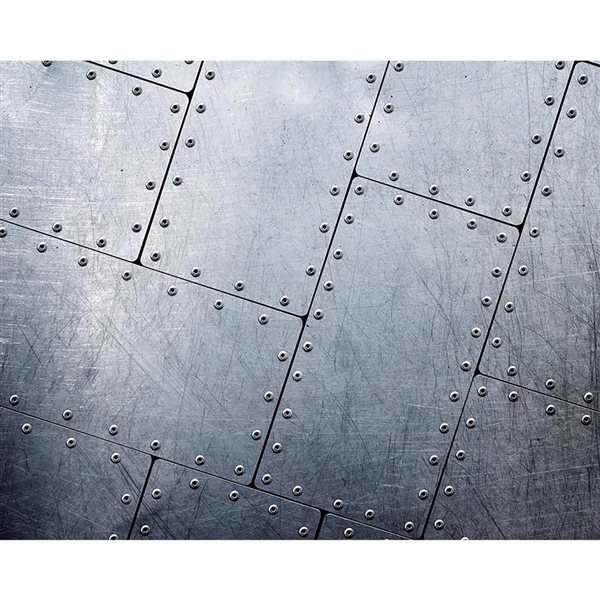 ohpopsi Tiled Metal Mural 9-ft 10-in x 7-ft 10-in WALS0255 | RONA