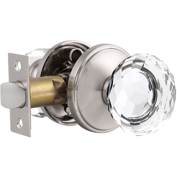 Plumbing N Parts 2.7-in W Brushed Nickel/Clear Crystal Diamond Shape ...