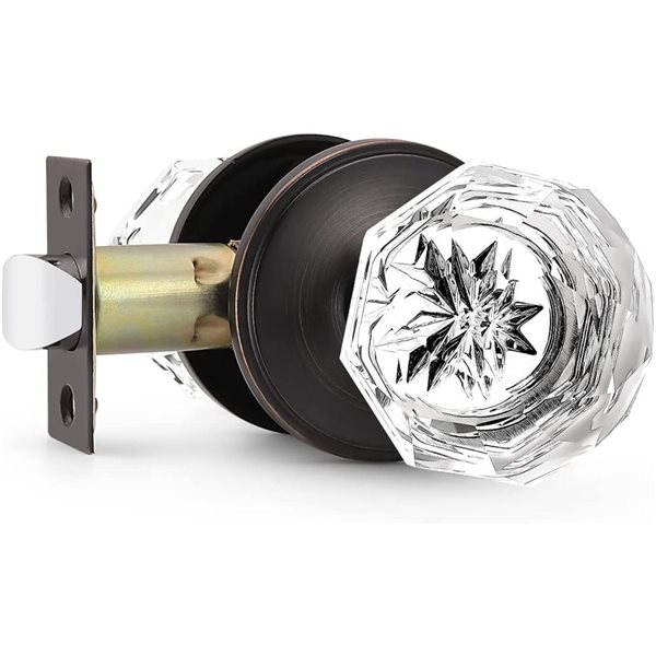 Plumbing N Parts 2.3-in W Oil-Rubbed Bronze/Clear Crystal Diamond Shape ...