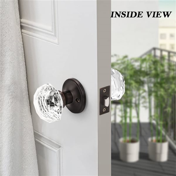 Plumbing N Parts 2.3-in W Oil-Rubbed Bronze/Clear Crystal Diamond Shape ...