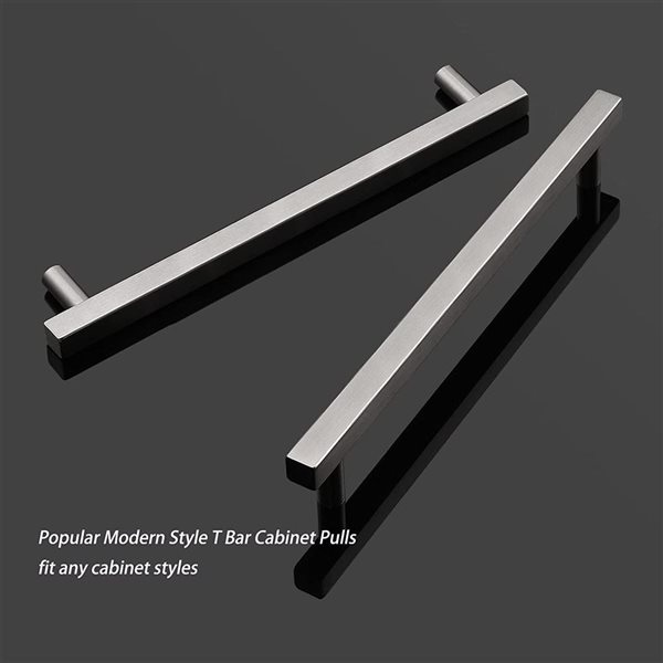 Plumbing N Parts 10-in W Brushed Nickel Stainless Steel Rectangle Shape ...