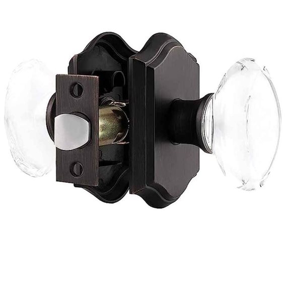 Plumbing N Parts 2.7-in W Oil-Rubbed Bronze Oval Shape Door Knob w ...