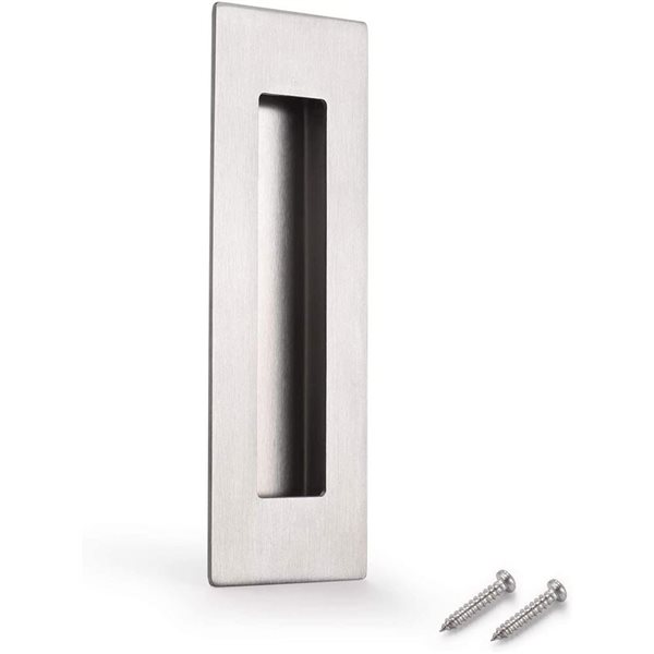 Plumbing N Parts 5.9-in L Brushed Nickel Rectangular Modern Cabinet ...