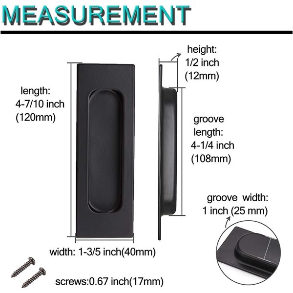 Plumbing N Parts 4.72-in L Matte Black Rectangular Modern Cabinet ...