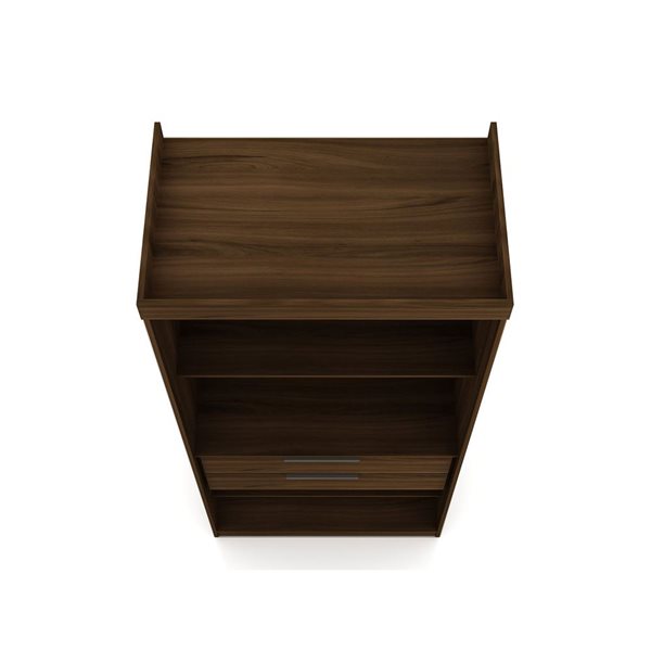 Manhattan Comfort Mulberry Set of 3 Brown Sectional Modem Wardrobe ...