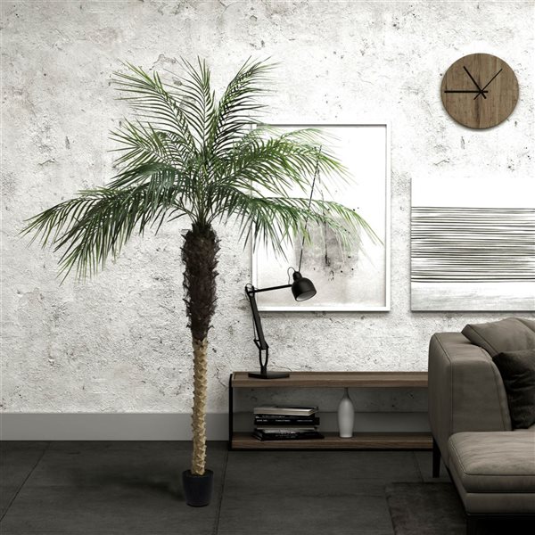 Vickerman 7-ft Artificial Potted Phoenix Palm Tree TB180384 | RONA