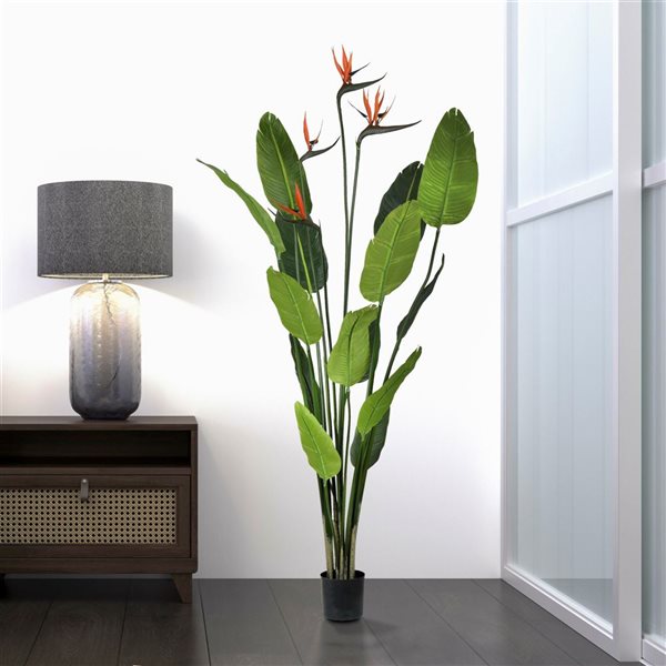 Vickerman 5-ft Artificial Potted Bird of Paradise Palm Tree TB191250 | RONA