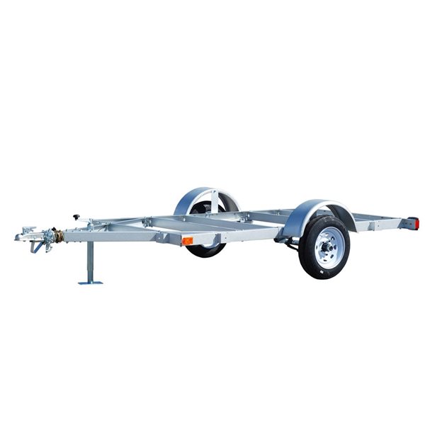 Stirling 4 x 8-ft Galvanume Steel Kit Trailer with 12-in Wheels, LED ...