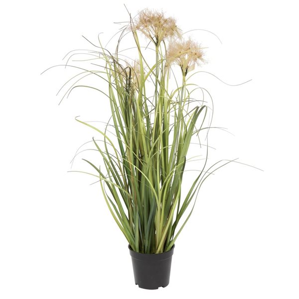 Vickerman 24-in Artificial Potted Green Grass TN170924 | RONA