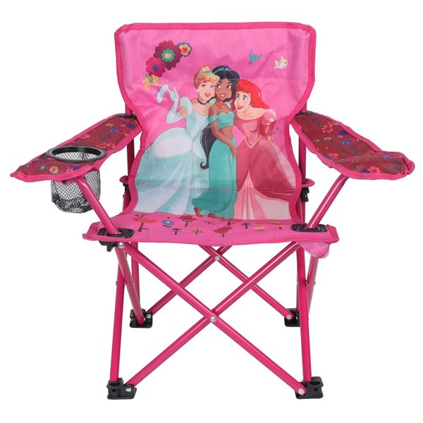 Disney's Princess Kid's Pink Camp Chair with Cup Holder 39152-23 | RONA