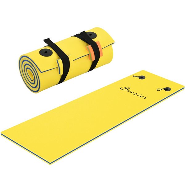 Soozier 25.6-in W x 6.5-ft L XPE Foam Pool Floating Mat - Yellow A34 ...