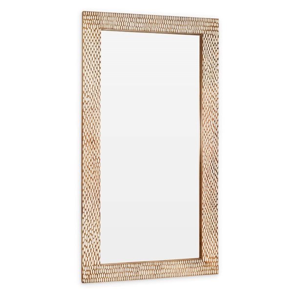Gild Design House Natalyn 27 x 63-in Mango Wood Rectangle Framed Wall ...