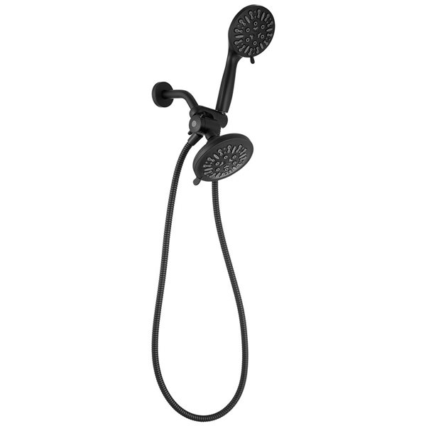 BWE 9-spray 5.5 in. Dual Shower Head and Handheld Shower Head with ...