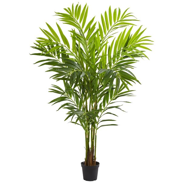 Nearly Natural 8-ft H Green Artificial King Palm Tree 5587 | RONA