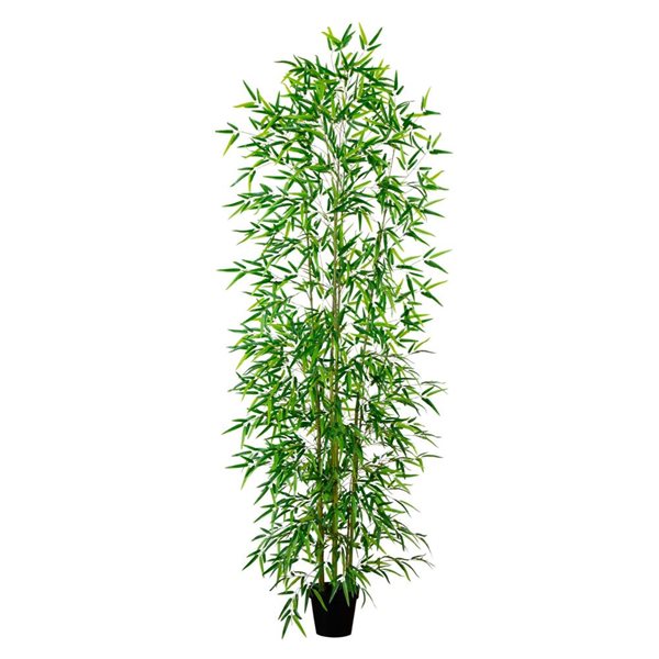 Nearly Natural 9-ft Green Artificial Bamboo Tree T4632 | RONA