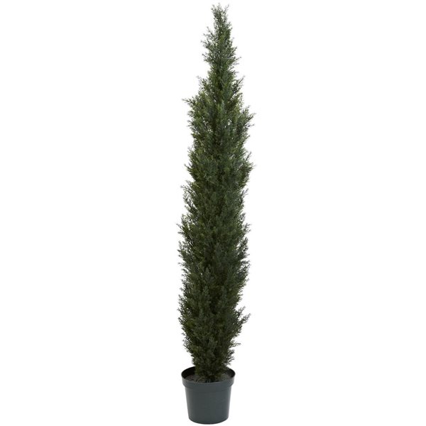 Nearly Natural 7-ft H Green Artificial Mini Cedar Pine Tree 5429 | RONA