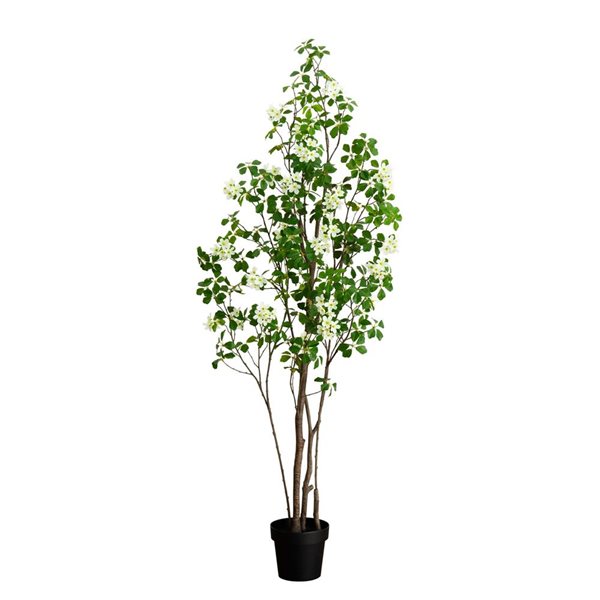 Nearly Natural 6-ft H Green Artificial Dogwood Tree T4642 | RONA