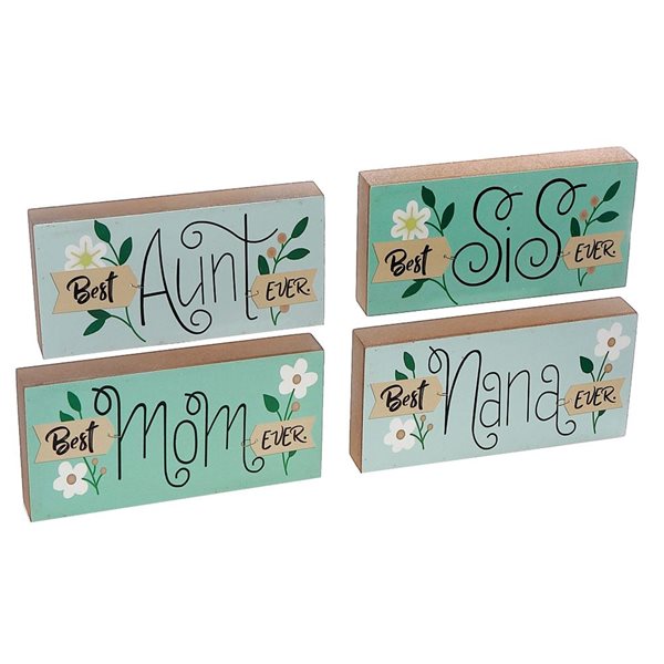 IH CASADECOR MDF Rectangle Table Blocks Family Inpired - Set of 4 | RONA