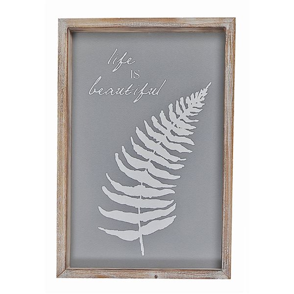 IH Casa Decor Framed Wooden Wall Sign Life Is Beautiful MH-1020 | RONA