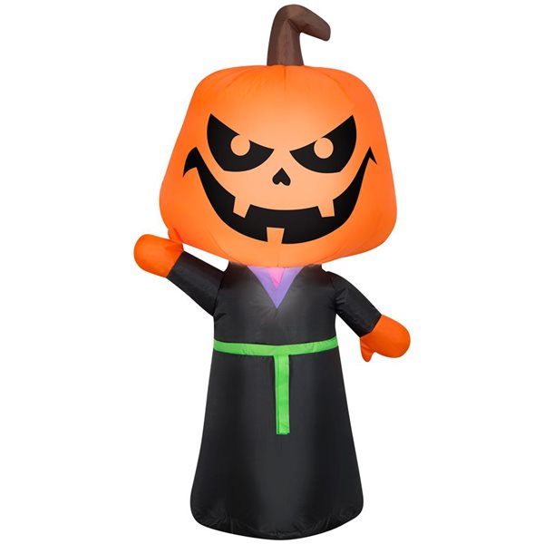 Gemmy 42-in H LED Lighted Jack-O'-Lantern Reaper Halloween Inflatable ...