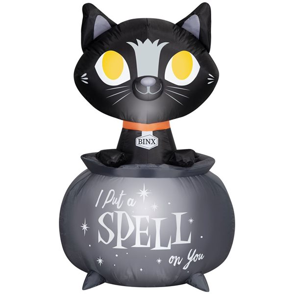 Gemmy 42-in H LED Lighted Binx in Cauldron Halloween Inflatable DTA ...