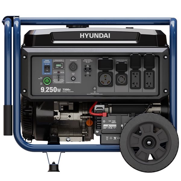 Hyundai 9,250-Watt Gas Powered Portable Generator with Remote Start ...