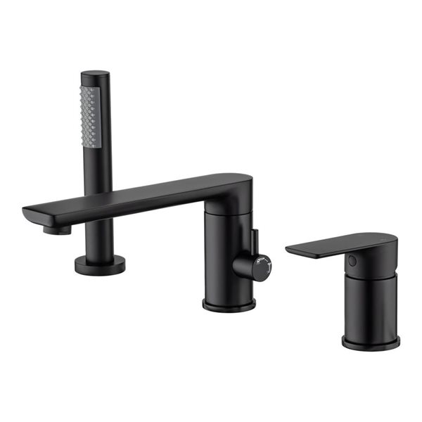 RAINLEX Single-Handle Wall Mounted Roman Tub Faucet with Diverter and ...