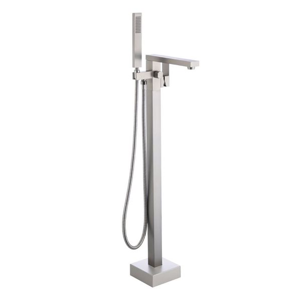 RAINLEX 1 Handle Floor Mounted Clawfoot Tub Faucet with Diverter and ...