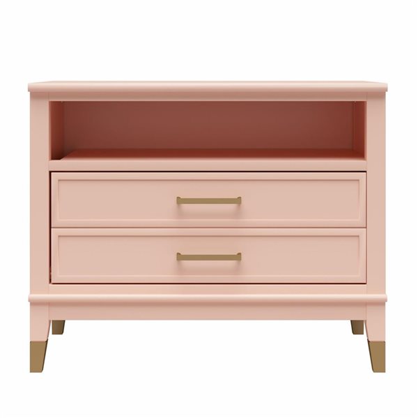 Table de nuit large Westerleigh de CosmoLiving by Cosmopolitan, rose ...