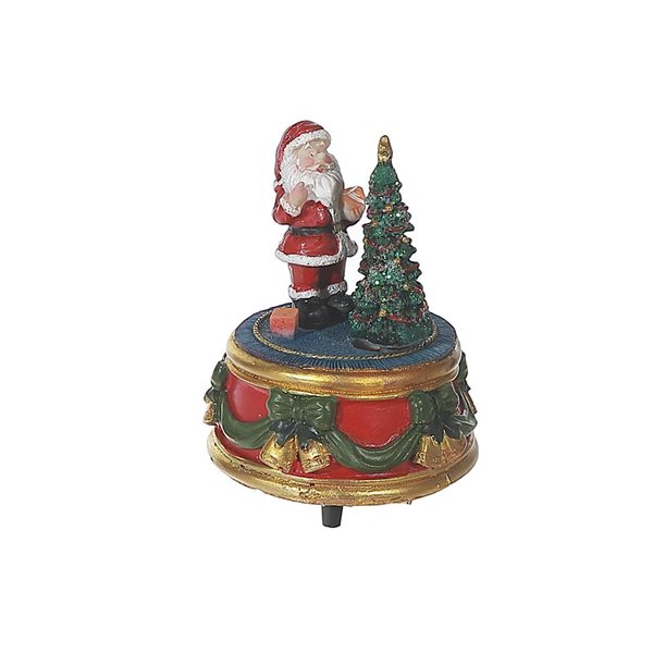 iH casadécor Polyresin Santa Music Box XM-MO1036 | RONA