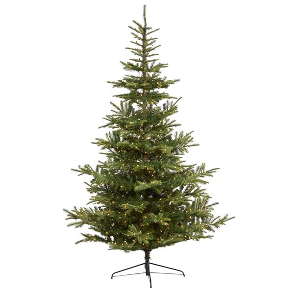 Nearly Natural 9-ft Layered Washington Spruce Artificial Christmas Tree ...