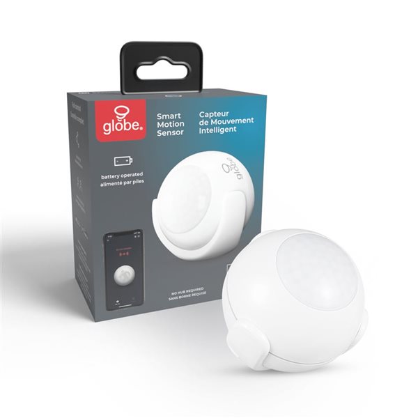 Globe Electric White Battery Operated Wi-Fi Smart Motion Detector - No Hub Required 50026 | RONA