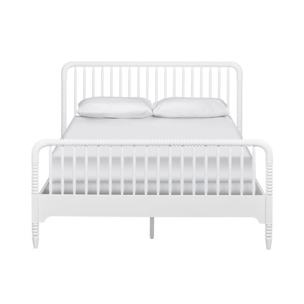 Cadre de lit deux places pour enfants en bois blanc Linden Rowan Valley ...