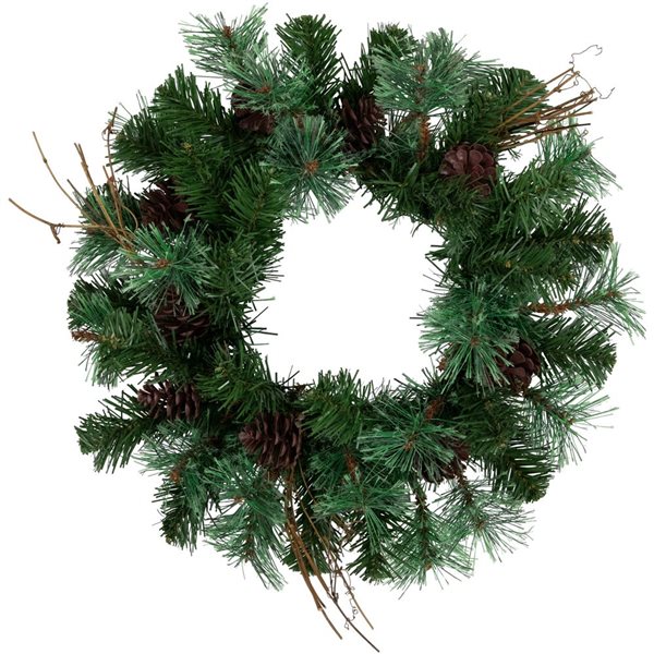 Northlight 16-in Country Mixed Pine Twig and Pinecone Artificial ...