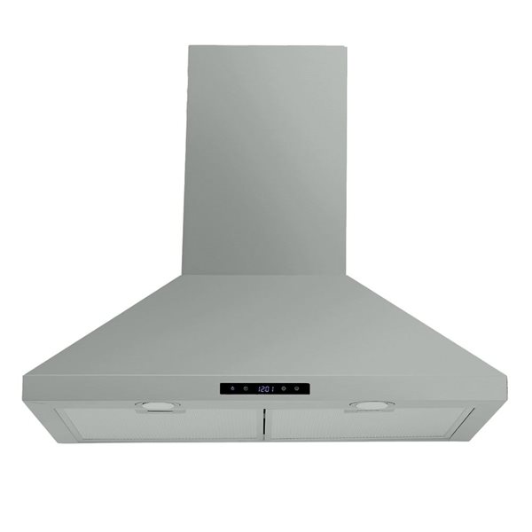 Agua Canada Hamlet-W 500 CFM 30-in Matte White Wall Mounted Pyramid ...