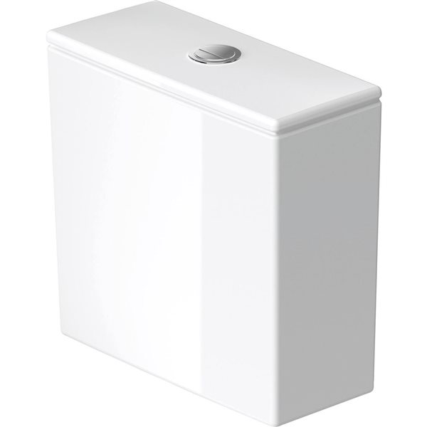 Duravit DuraStyle 6 L White Ceramic Dual Flush Toilet Tank w/ Top Flush ...