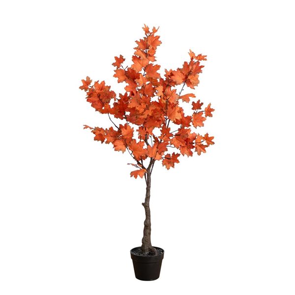Nearly Natural 4-ft Autumn Rustic Maple Artificial Tree T4829 | RONA